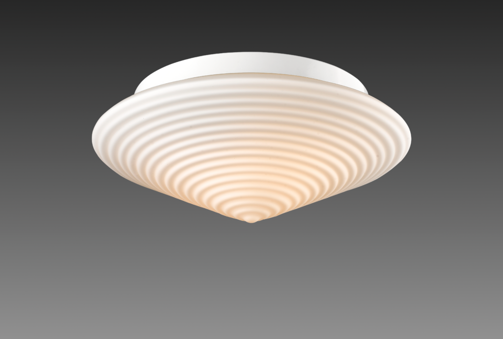 Ceiling Round Cone Glass Frosted – Led tech